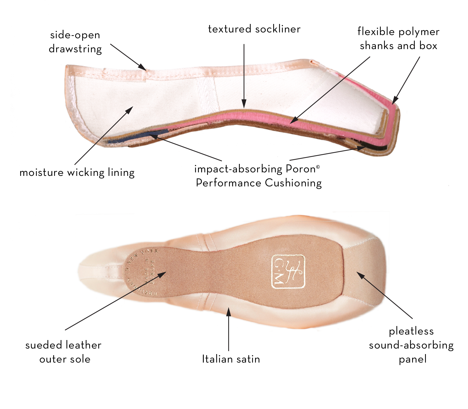 Pointe Shoe Evolution - Gaynor Minden